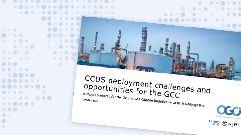 White Paper study shows that CCUS deployment in GCC countries could unlock significant economic ...